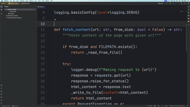 Récupérer les données de prix