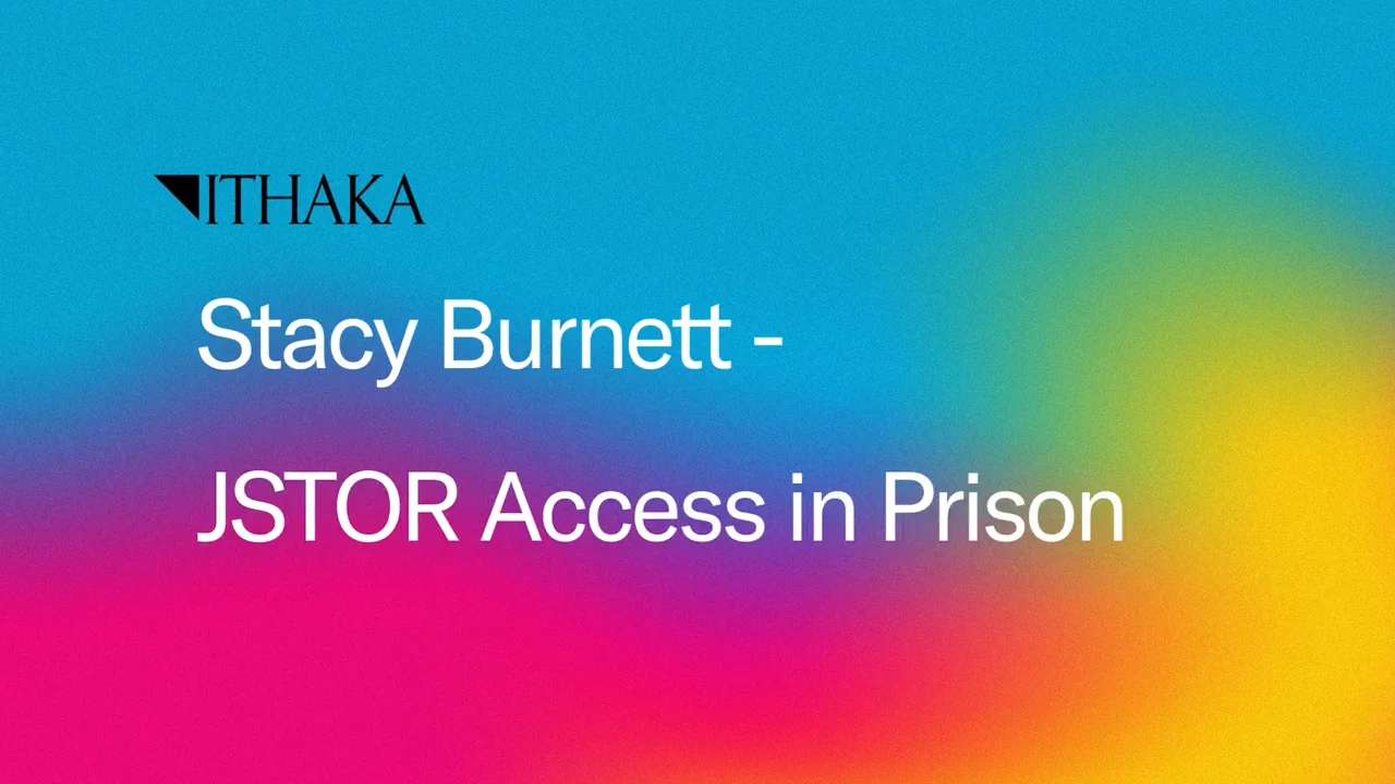 Stacy Burnett - JSTOR Access in Prison on Vimeo