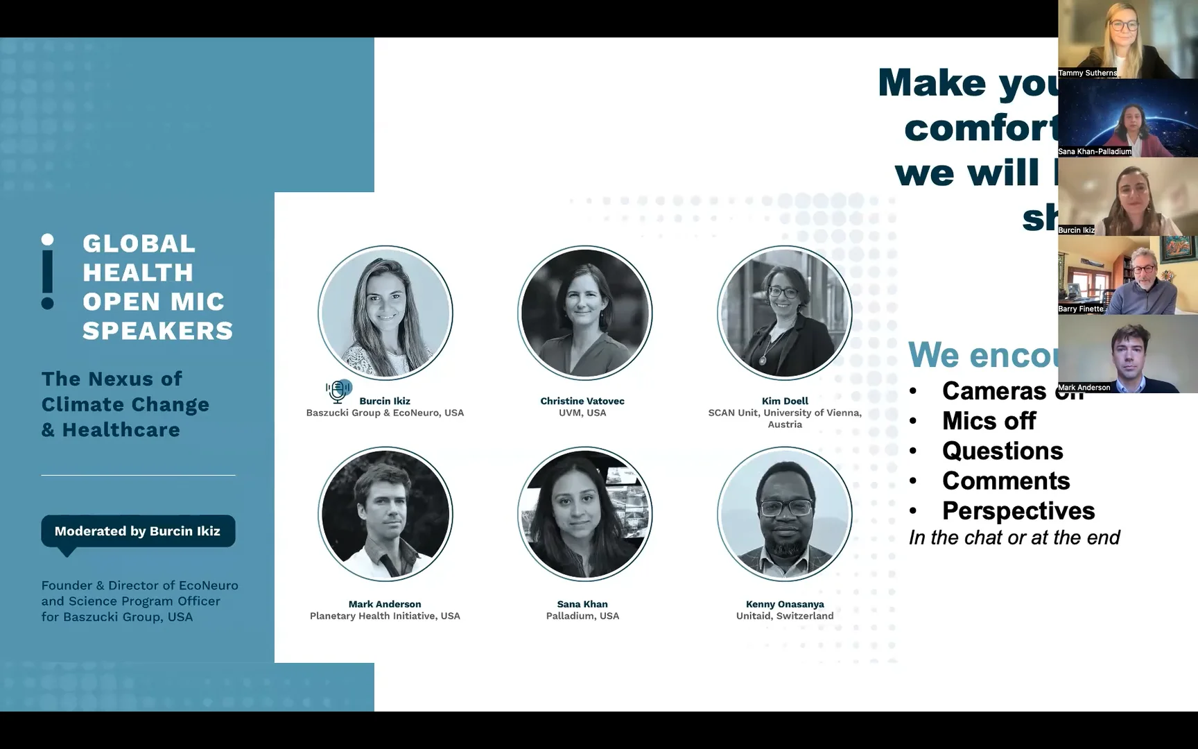 Global Health Virtual Open Mic: The Nexus of Climate Change and ...