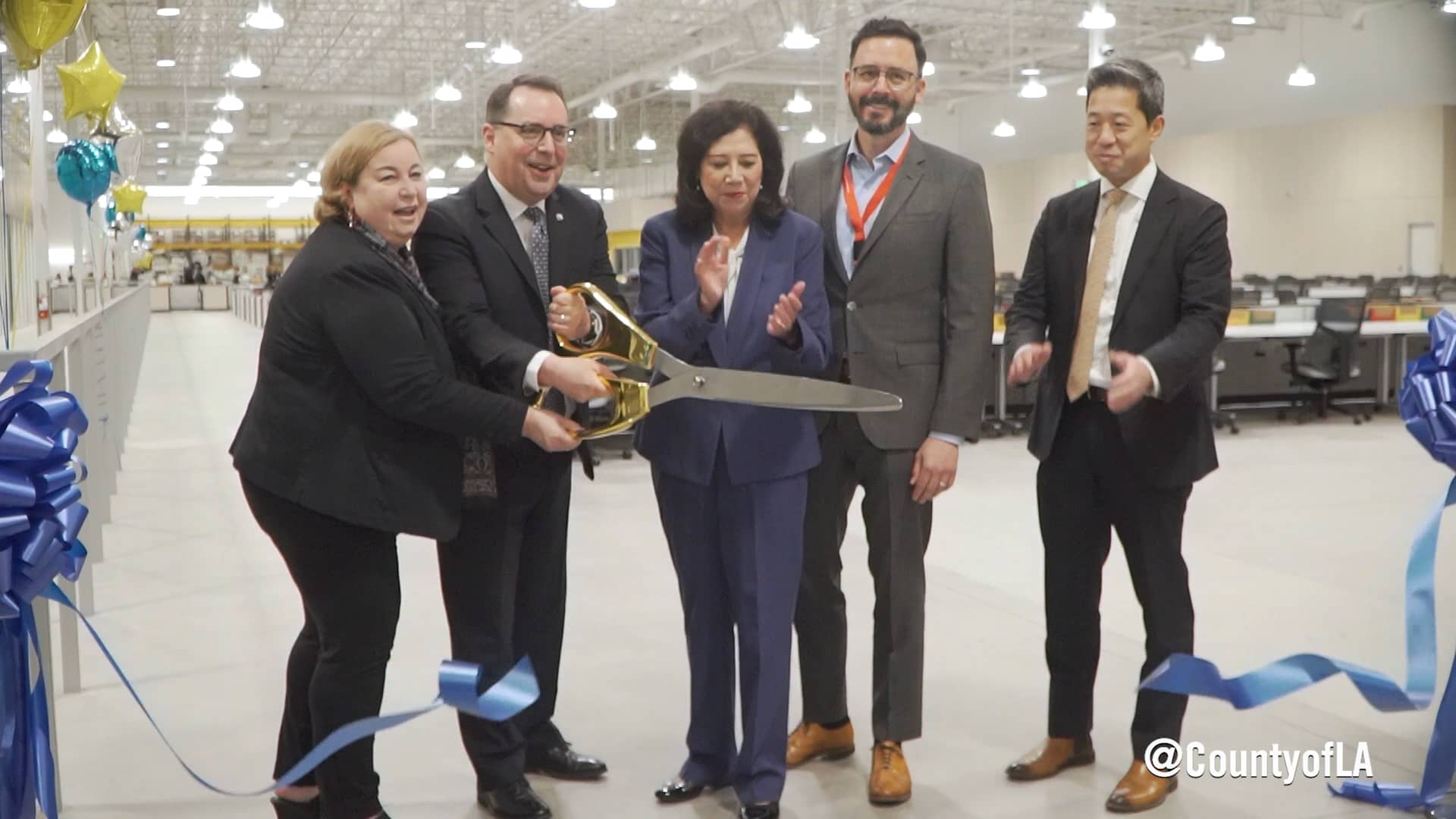 Ribbon Cutting Ceremony for Ballot Processing Center on Vimeo