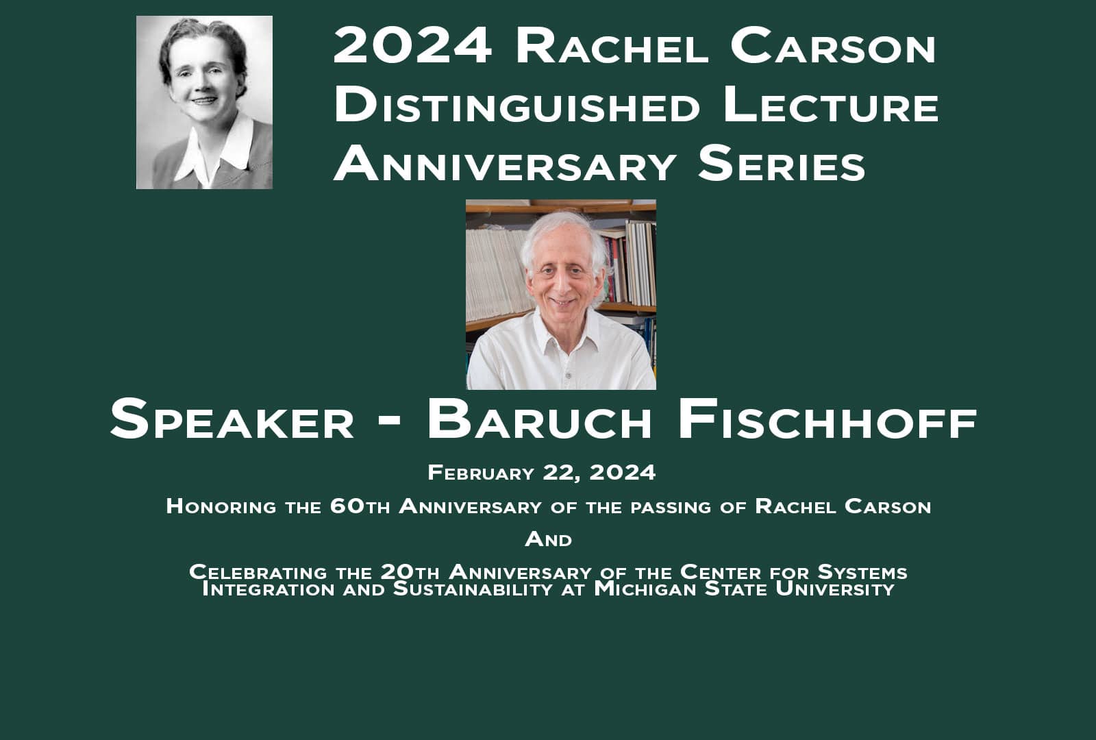 Rachel Carson Distinguished Lecture - Baruch Fischhoff on Vimeo