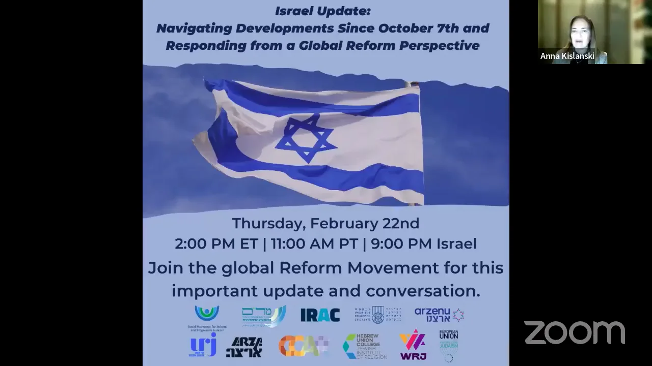 Global Reform Movement Israel Update February, 22nd 2024