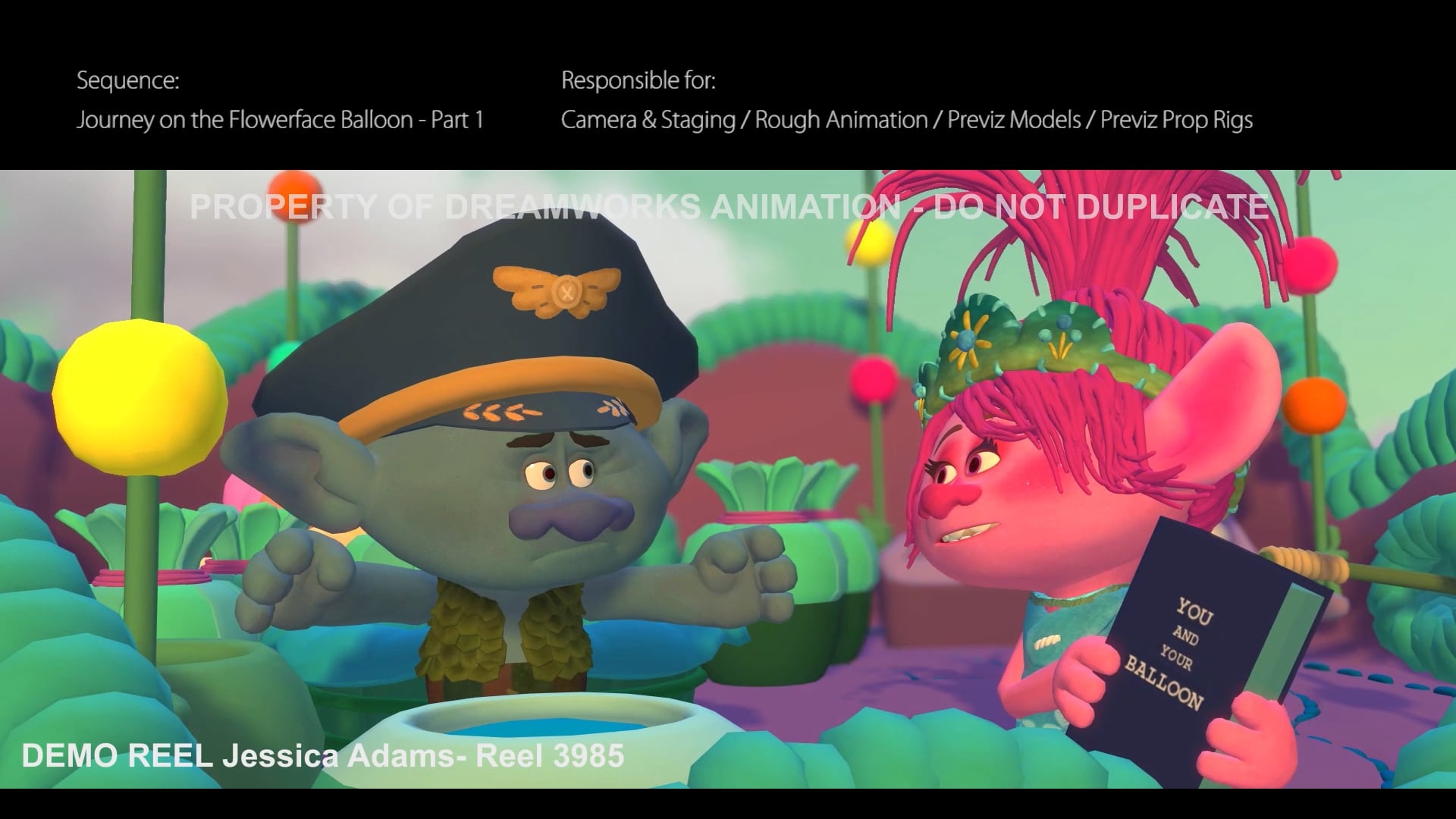 Trolls World Tour Previz/Rough Layout Reel (2020) by Jessica Abigail ...