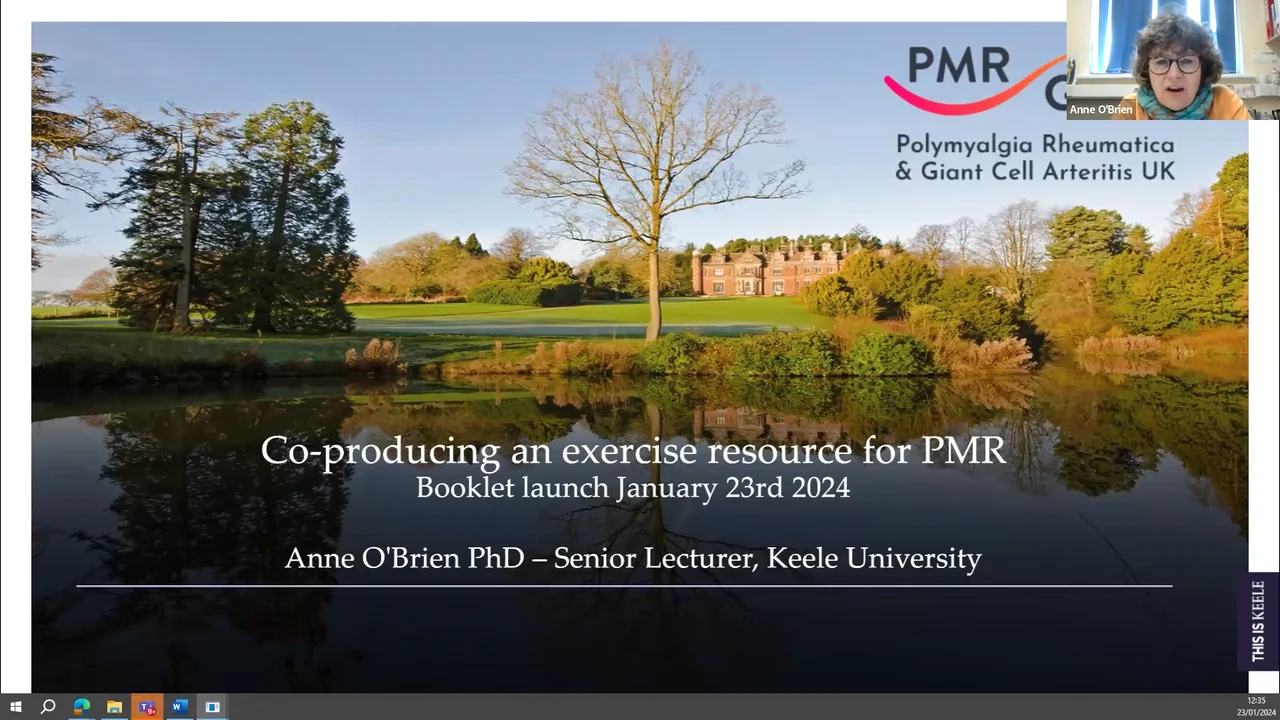 Maintaining movement, activity and exercise with PMR.
