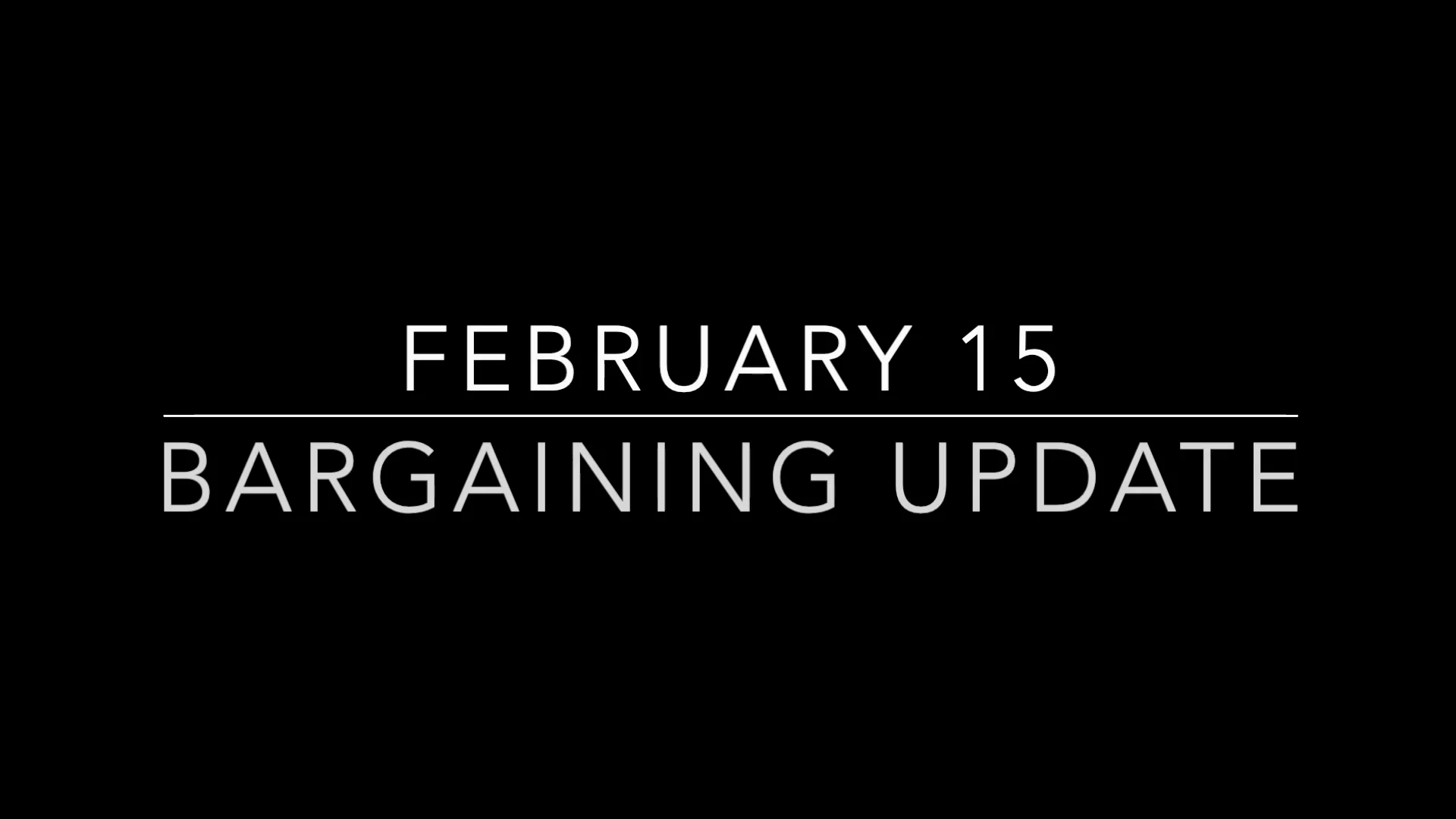 Bargaining Update Feb 15, 2024