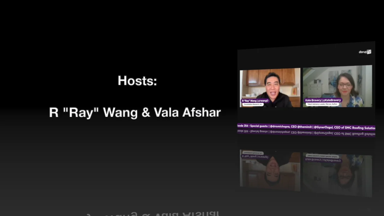 DisrupTV Episode 354 Featuring Kate Bravery - Hosted by Vala Afshar & R ...