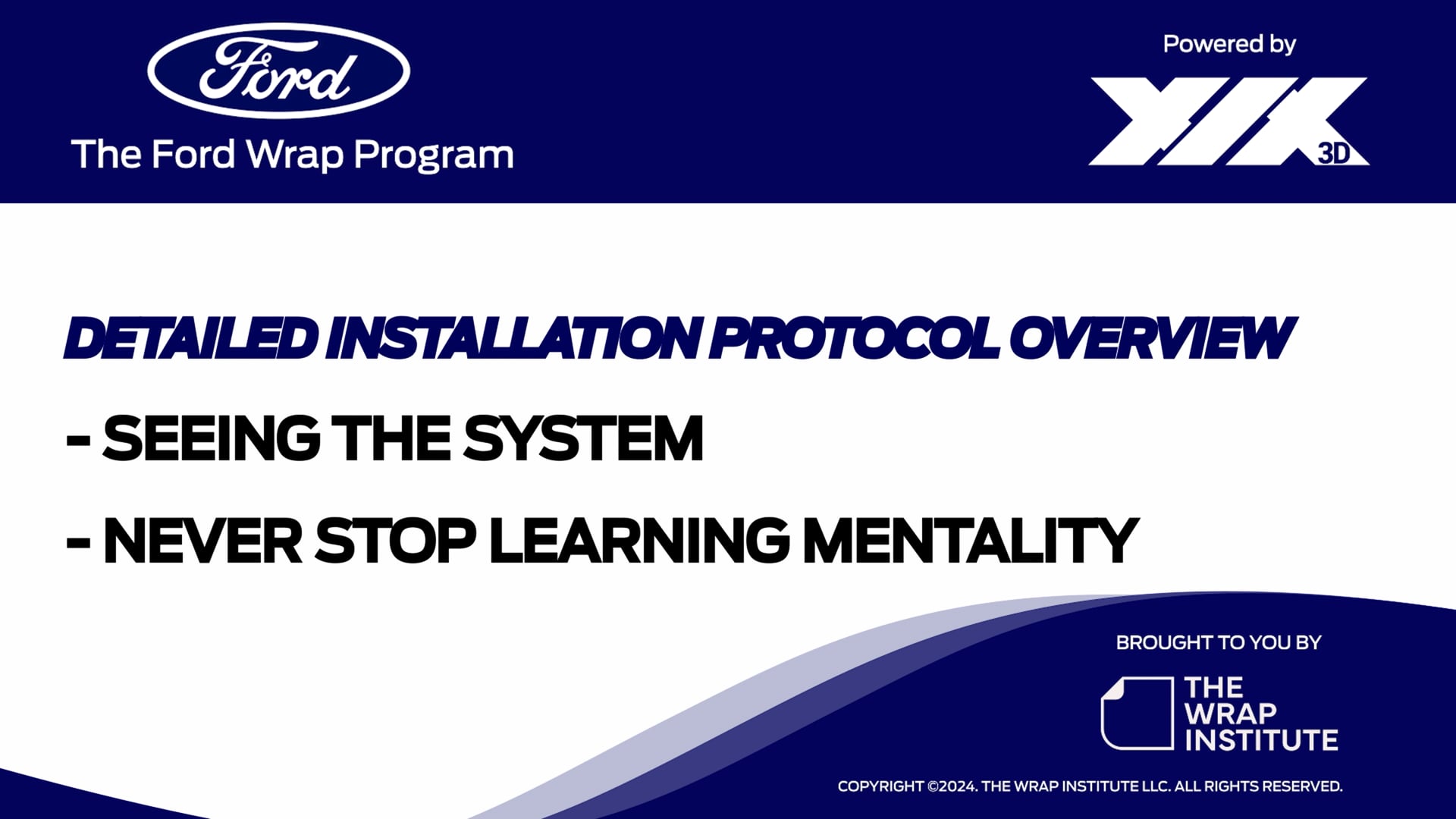 Ford Wrap Program - Detailed Installation Protocol Overview — The Wrap ...