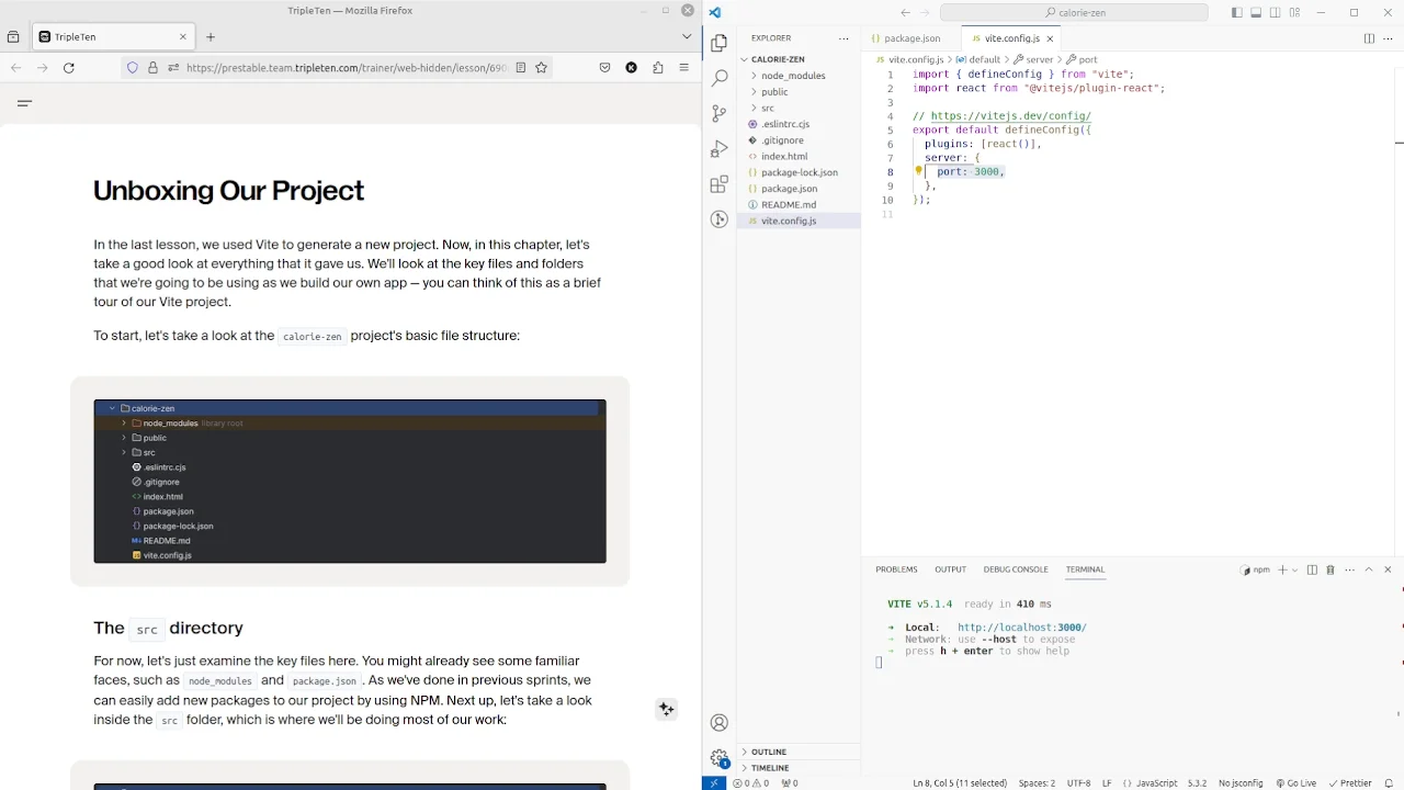 React Tools 2. Unboxing our Project on Vimeo