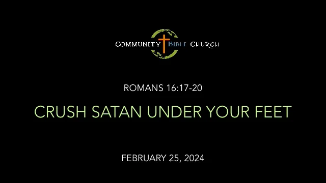 Crush Satan under your feet on Vimeo