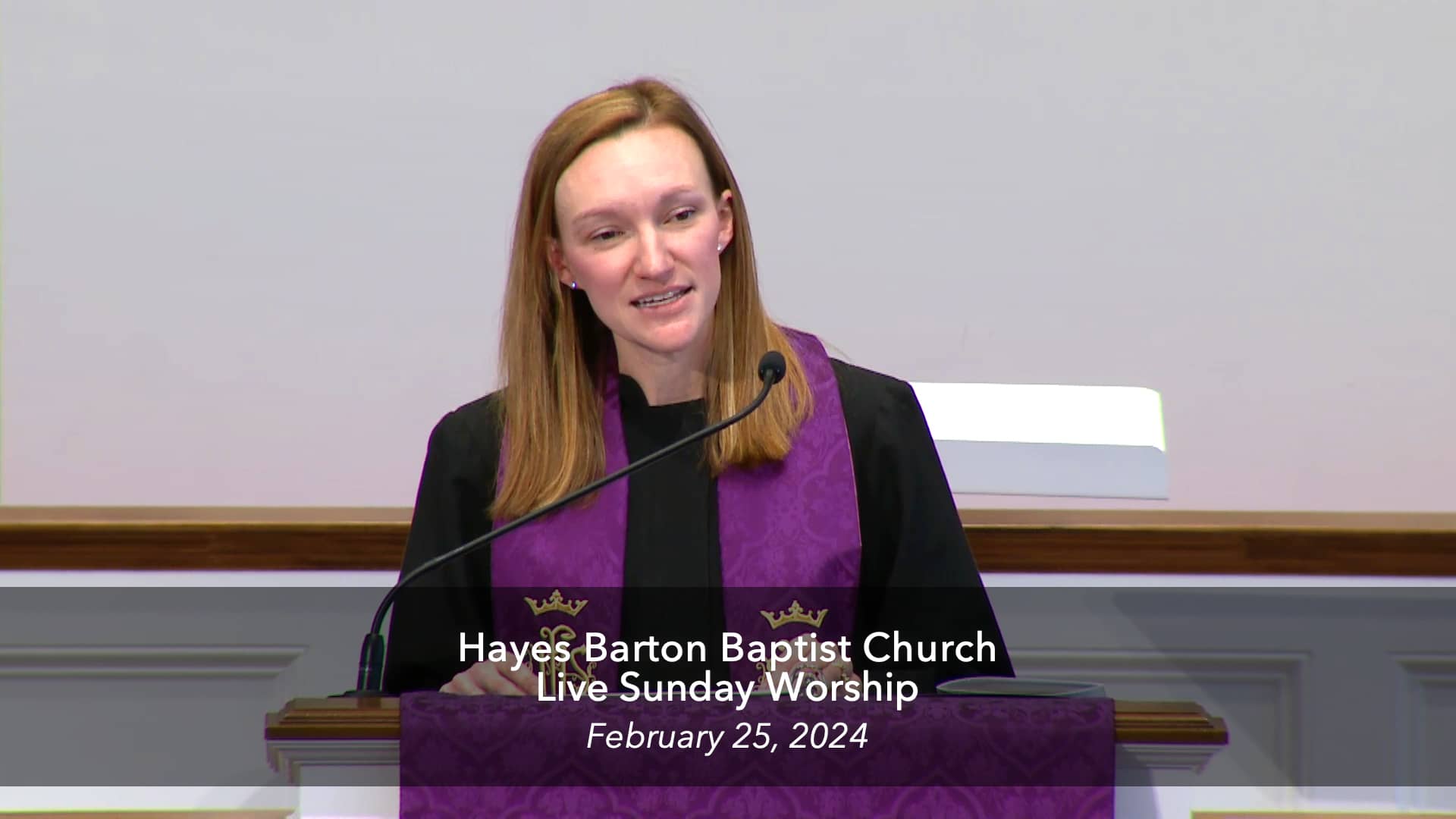 Hayes Barton Baptist Worship Sunday, February 25, 2024 "Stop to ...