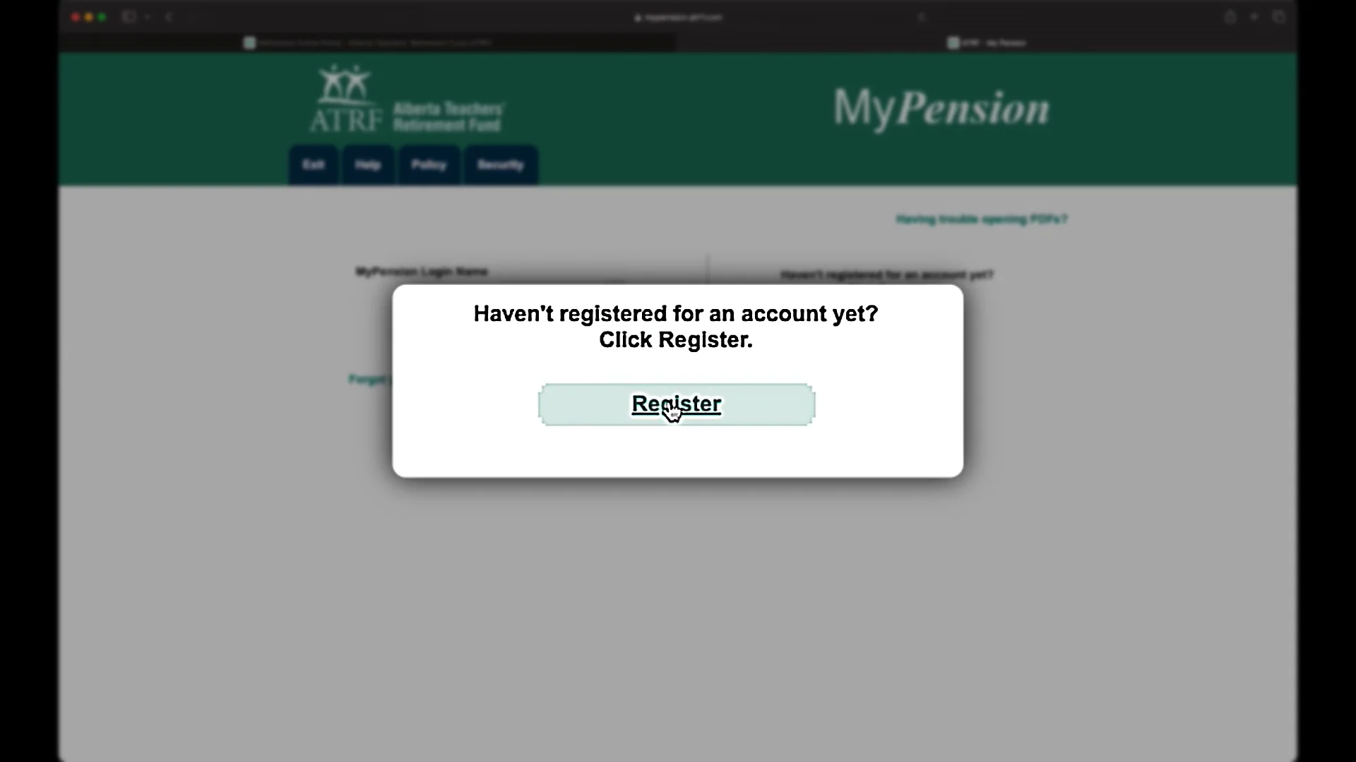 How to Register for MyPension