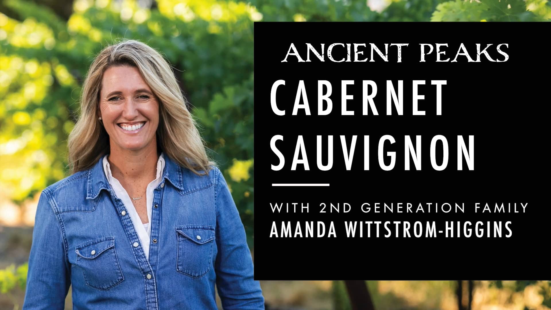 Ancient Peaks Cabernet Sauvignon - With Amanda Wittstrom Higgins on Vimeo