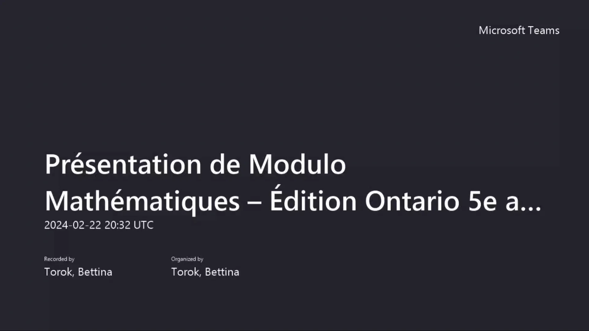 5e année | Modulo Mathématiques - Édition Ontario | 2024 on Vimeo
