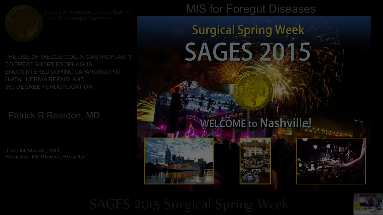 THE USE OF WEDGE COLLIS GASTROPLASTY TO TREAT SHORT ESOPHAGUS ...