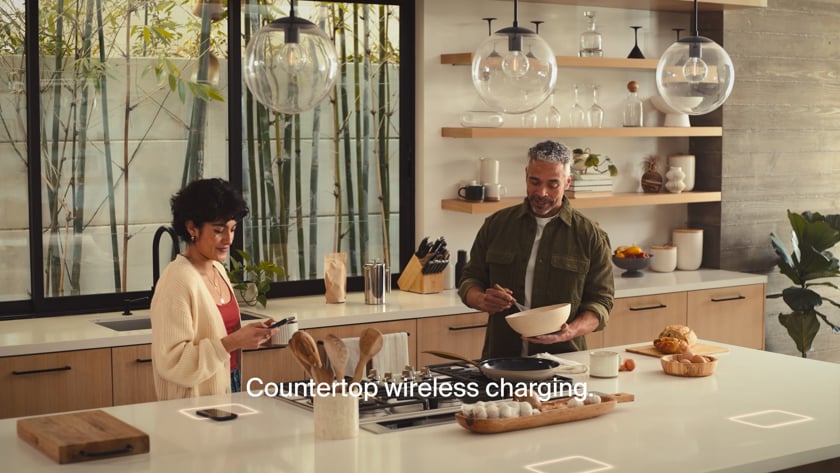 Invisible Device Charging in Luxury Countertops - eggersmann