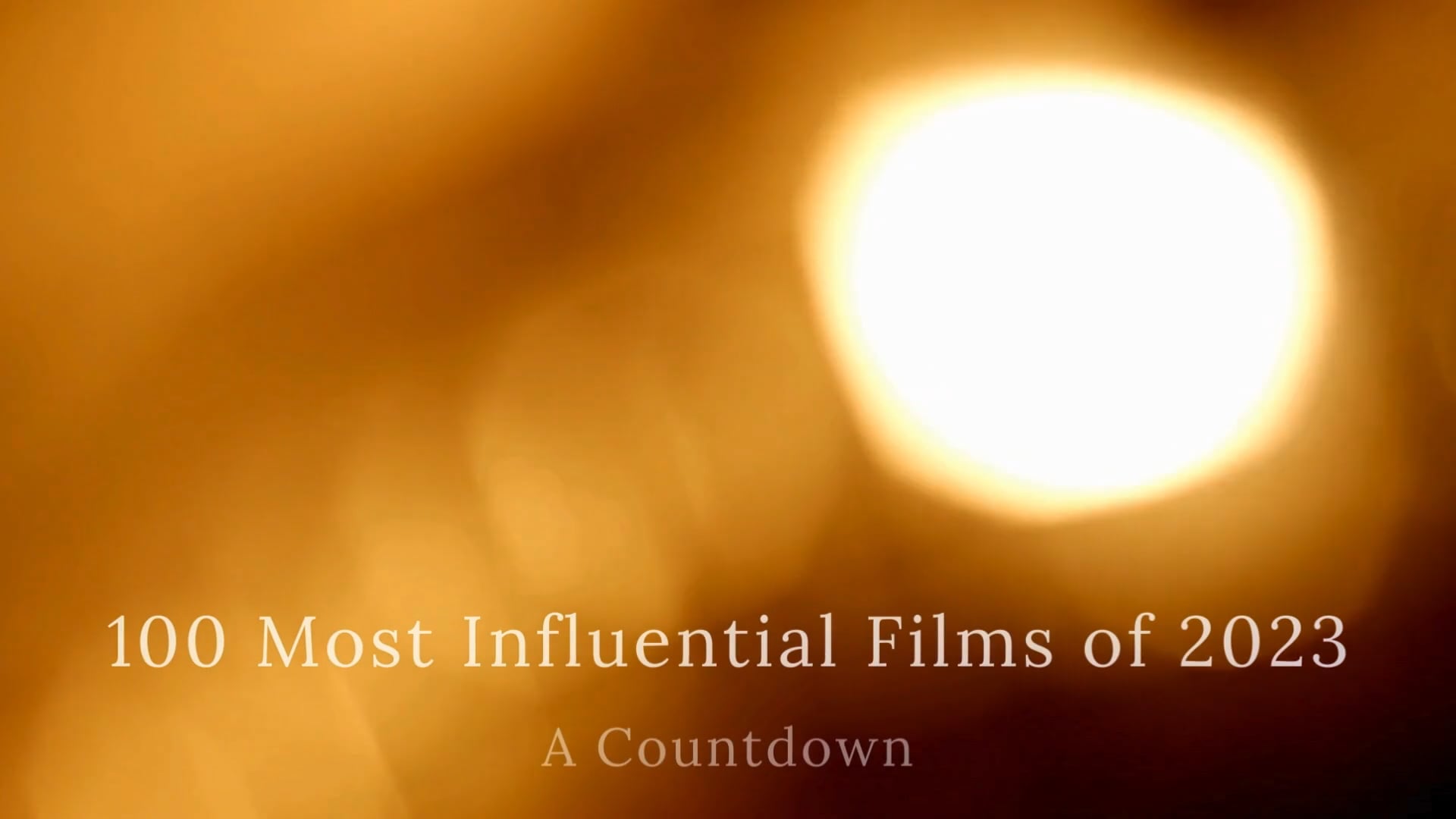 100 Most Influential Films of 2023 | Videos & Movies on Vimeo