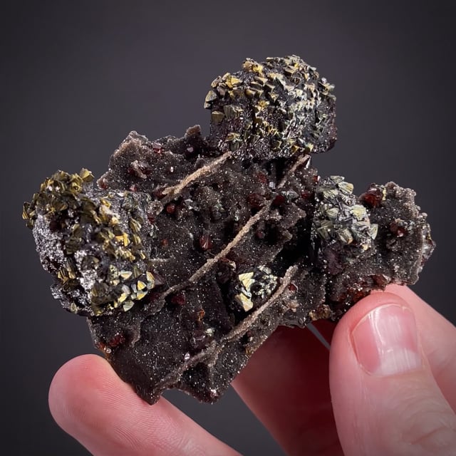 Sphalerite with oriented Chalcopyrite on chert | Ballard Mine, Baxter ...
