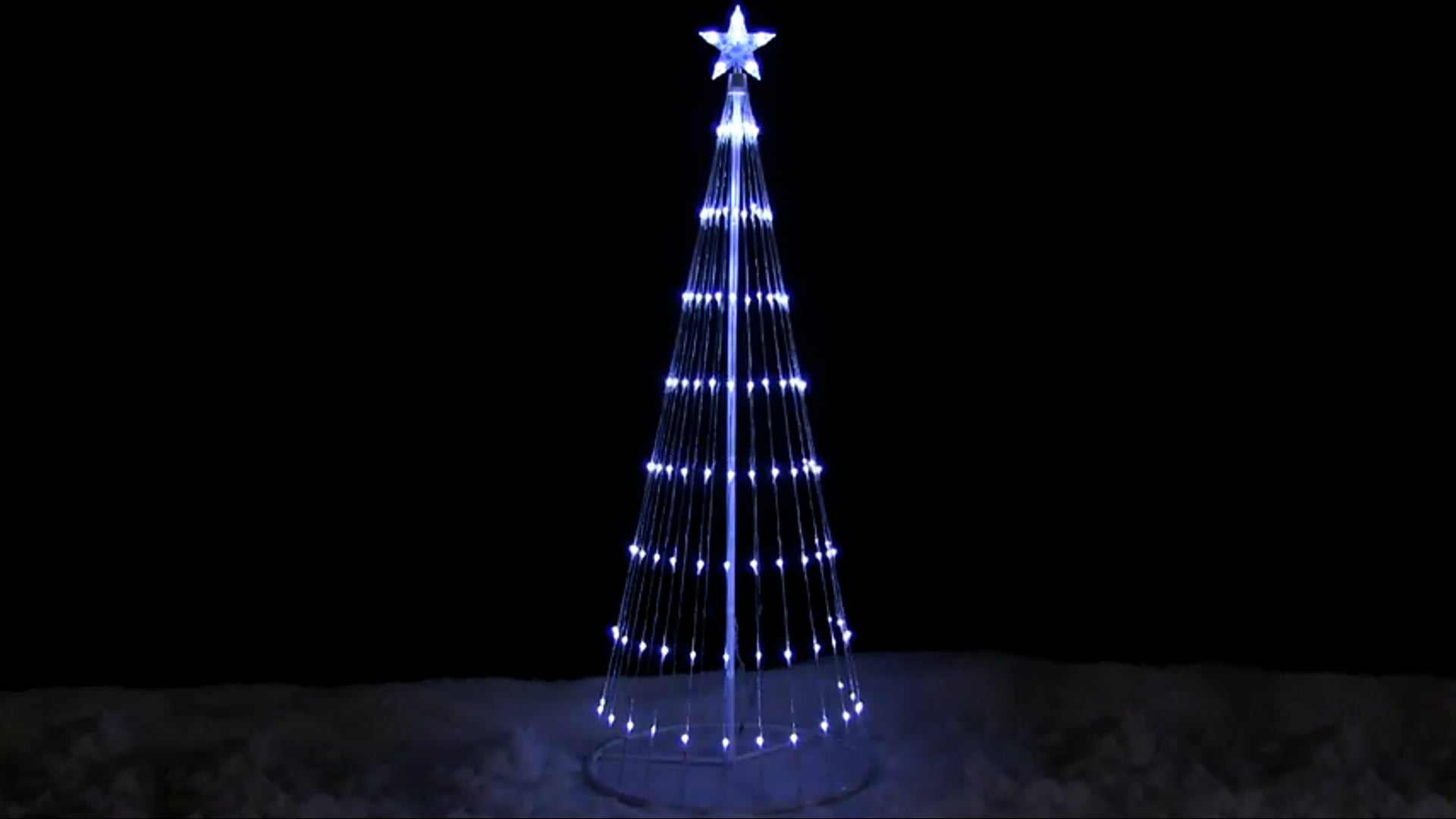 6' White LED Lighted Show Cone Christmas Tree Outdoor Decor - Modern ...