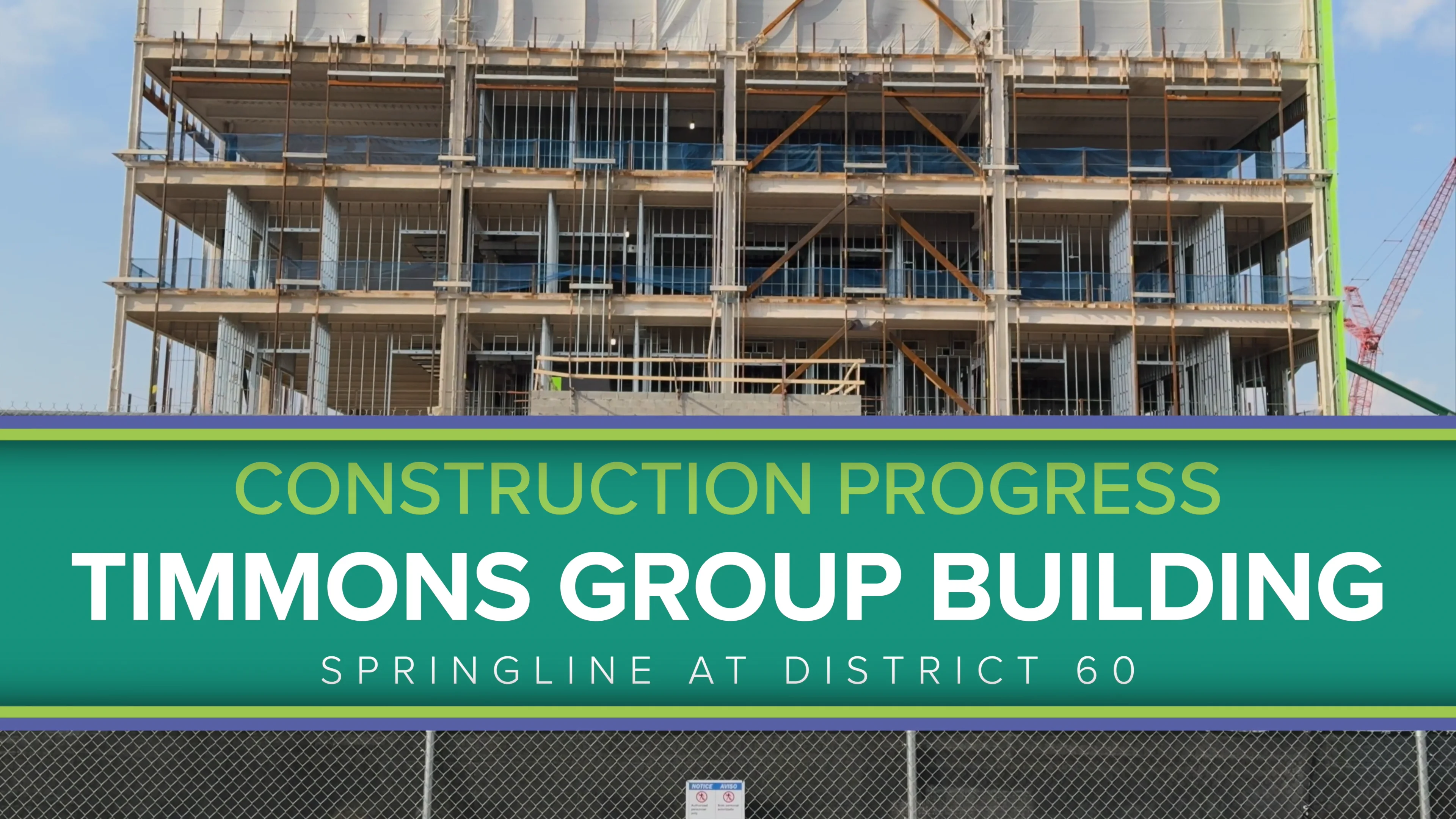Construction Progress on the Timmons Group Building in Springline at ...