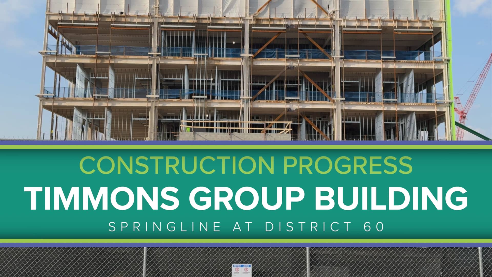 Construction Progress on the Timmons Group Building in Springline at District 60 - February 26 ...