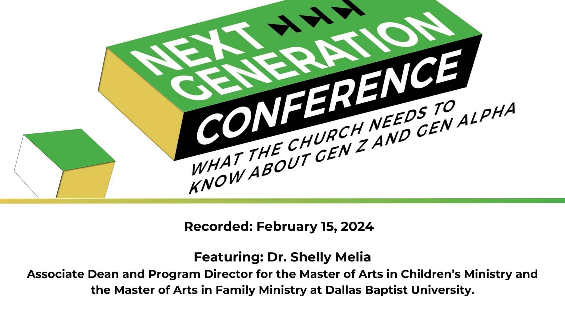 Next Generation Conference: What the Church needs to know about Gen Z ...
