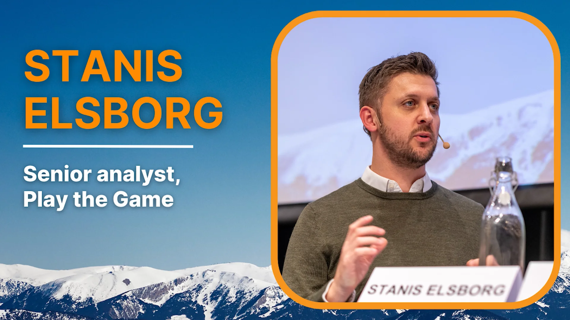 Stanis Elsborg's presentation - Play the Game 2024
