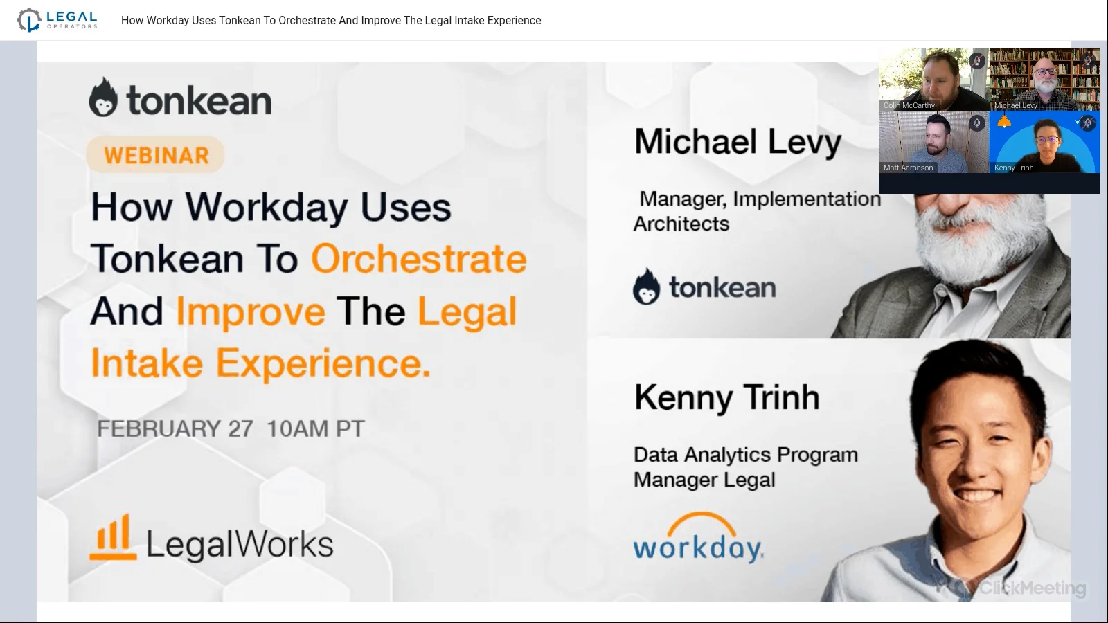 How Workday Uses Tonkean To Orchestrate and Improve the Legal Intake Experience on Vimeo