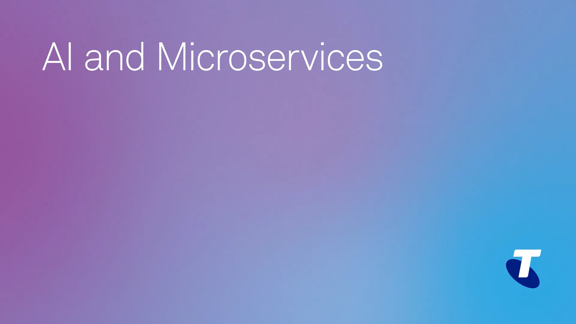 Telstra Genesys Podcast AI & Microservices on Vimeo