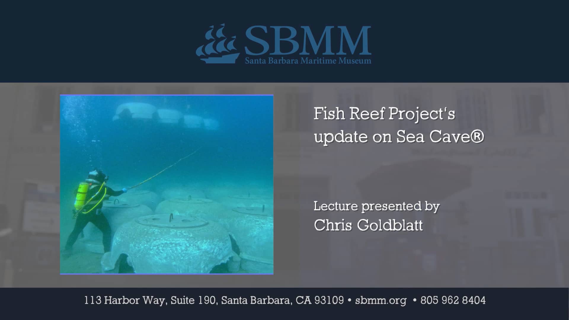 Maritime Distinguished Speaker Series Presents Fish Reef Project’s ...