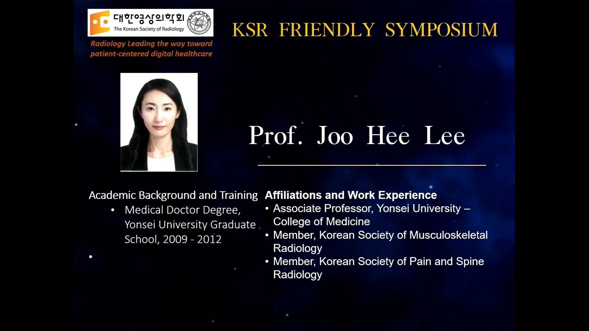 4. PLENARY 2 - Prof. Joo Hee Lee on Vimeo