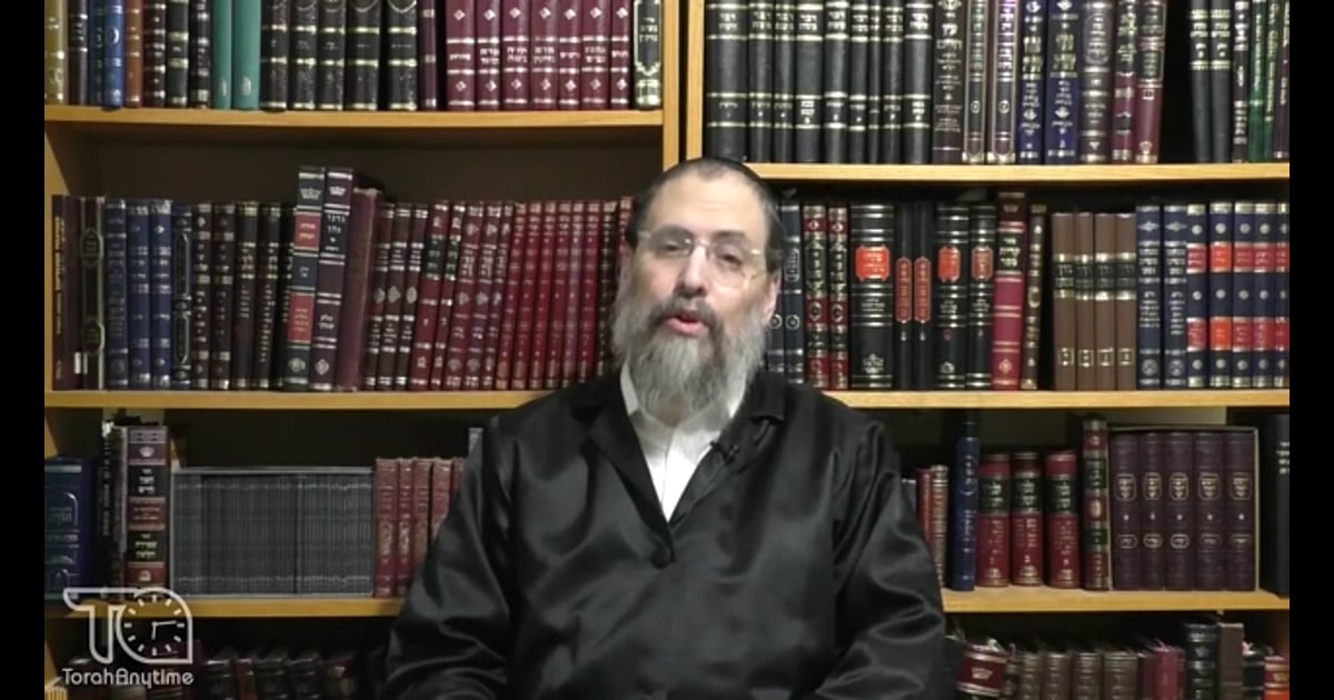 R' Sholom Ahron Ehrenfeld | Does Our Emuna In Torat Moshe Have A ...