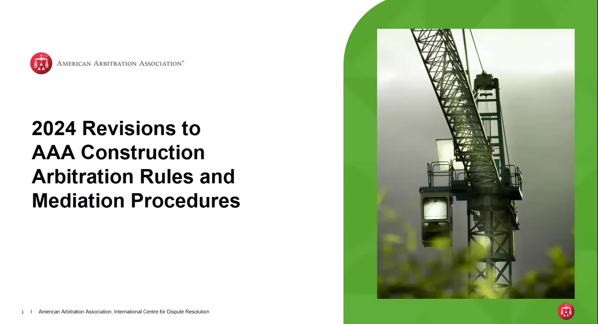 2024 Revisions to AAA Construction Arbitration Rules and Mediation ...