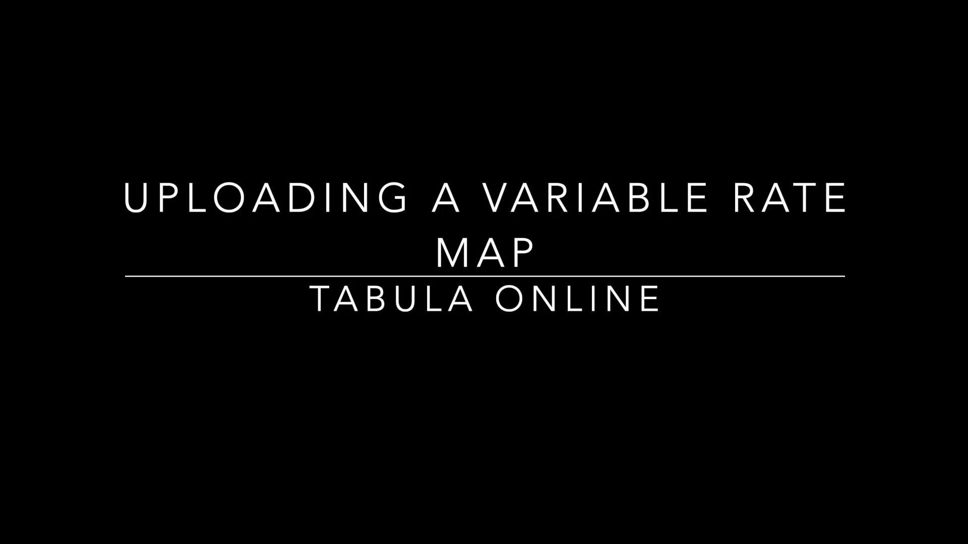 Uploading a Variable Rate Map on Vimeo