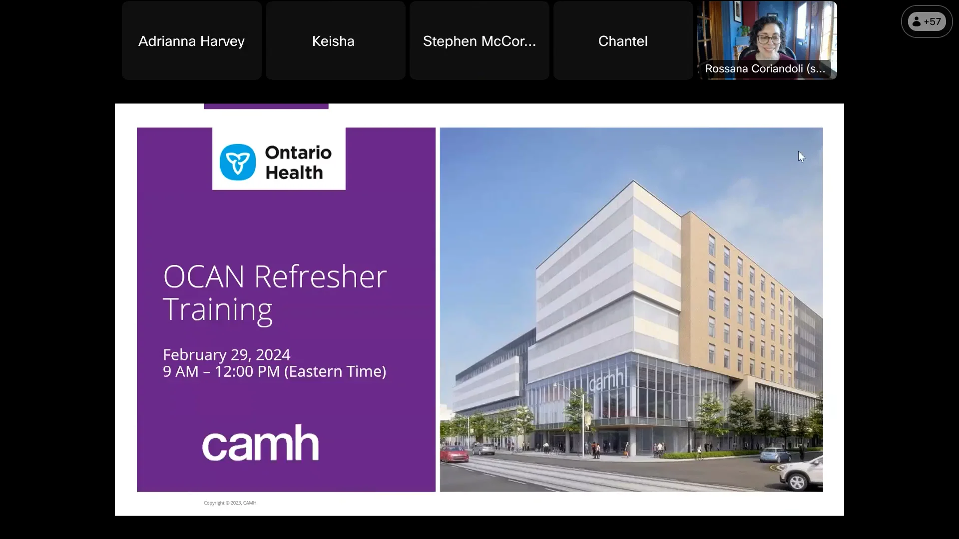 OCAN refresher training: Interactive webinar for OCAN trainers and/or ...