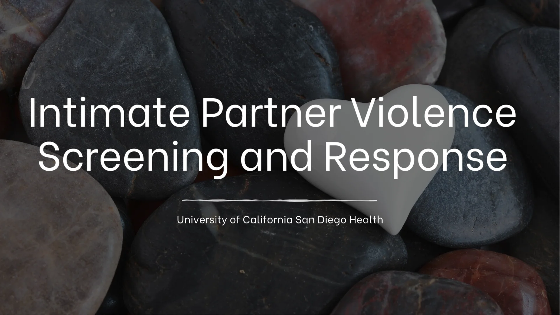 Intimate Partner Violence Screening and Response_
