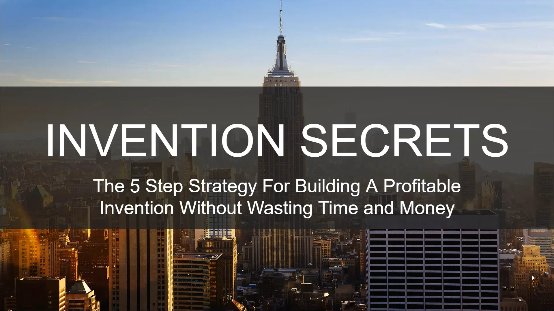 Invention Secrets Book A Call on Vimeo