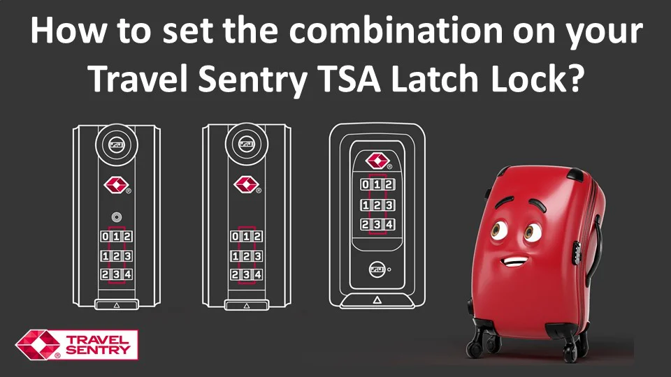 How to set the combination on your Travel Sentry TSA LOCK Latch Lock?