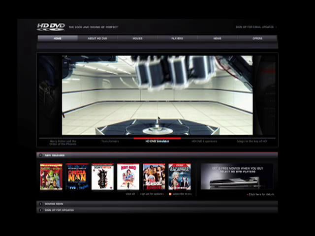 HD DVD website redesign on Vimeo