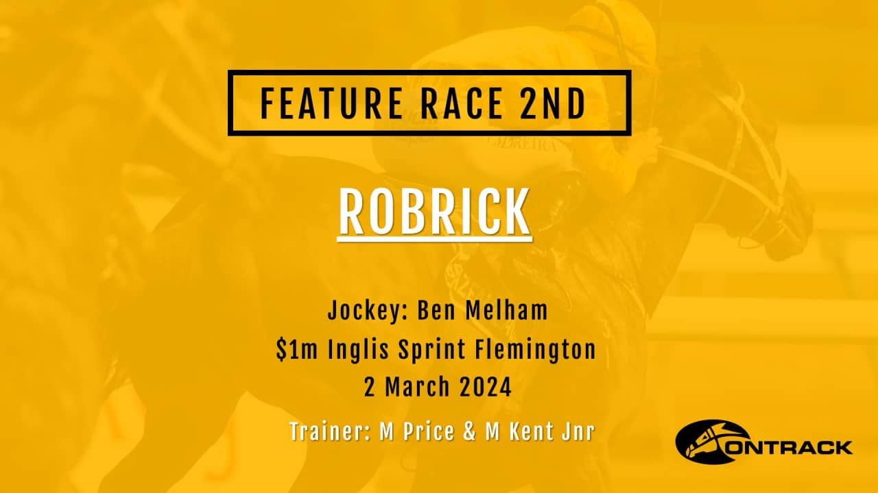 ROBRICK 2nd $1m Inglis Sprint (1200m) Flemington (2 March 24) on Vimeo