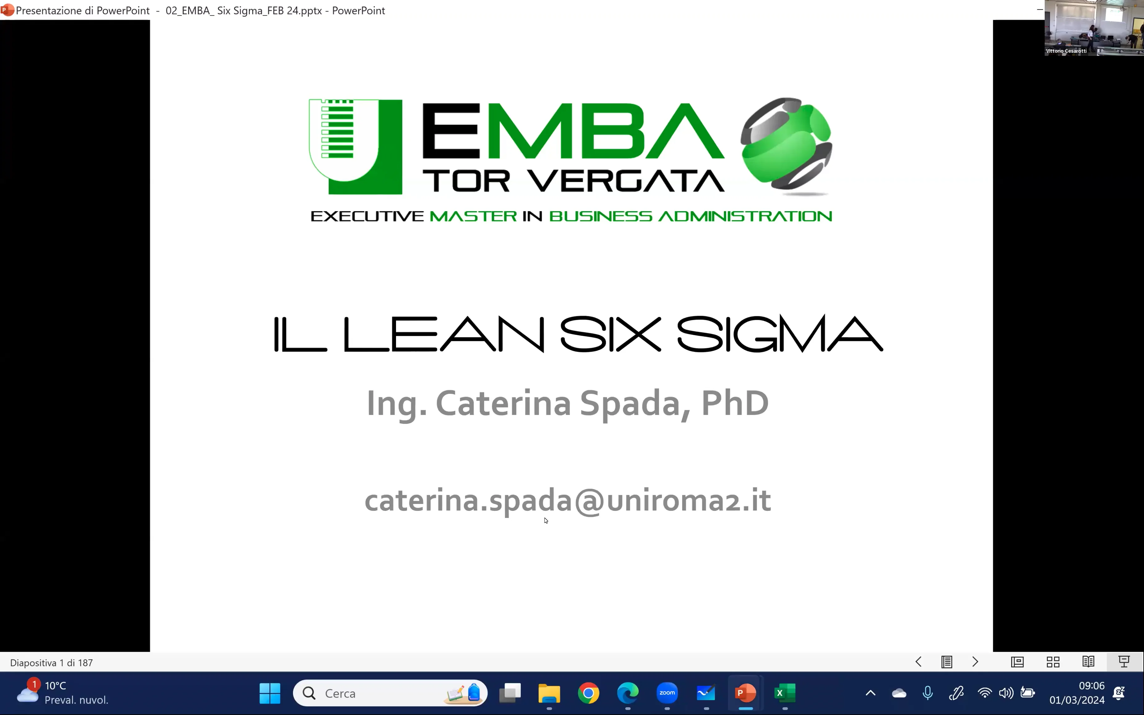 EMBA22 - Operational Excellence - Spada - 01/03/2024 - Day 2 - Ses1 in ...