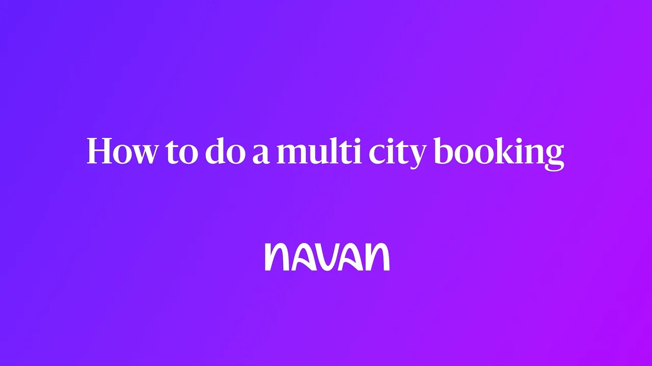 How to do a multi city booking