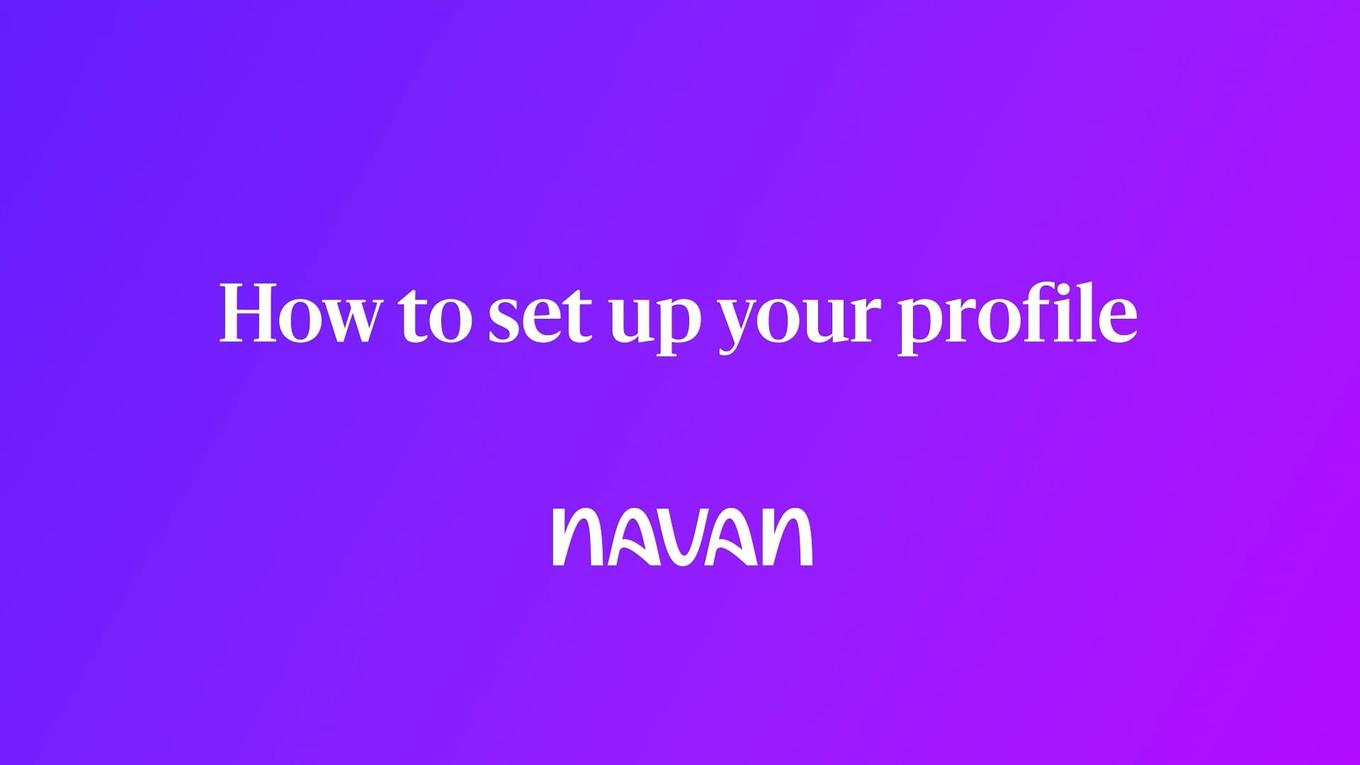 How to set up your profile | Videos & Movies on Vimeo