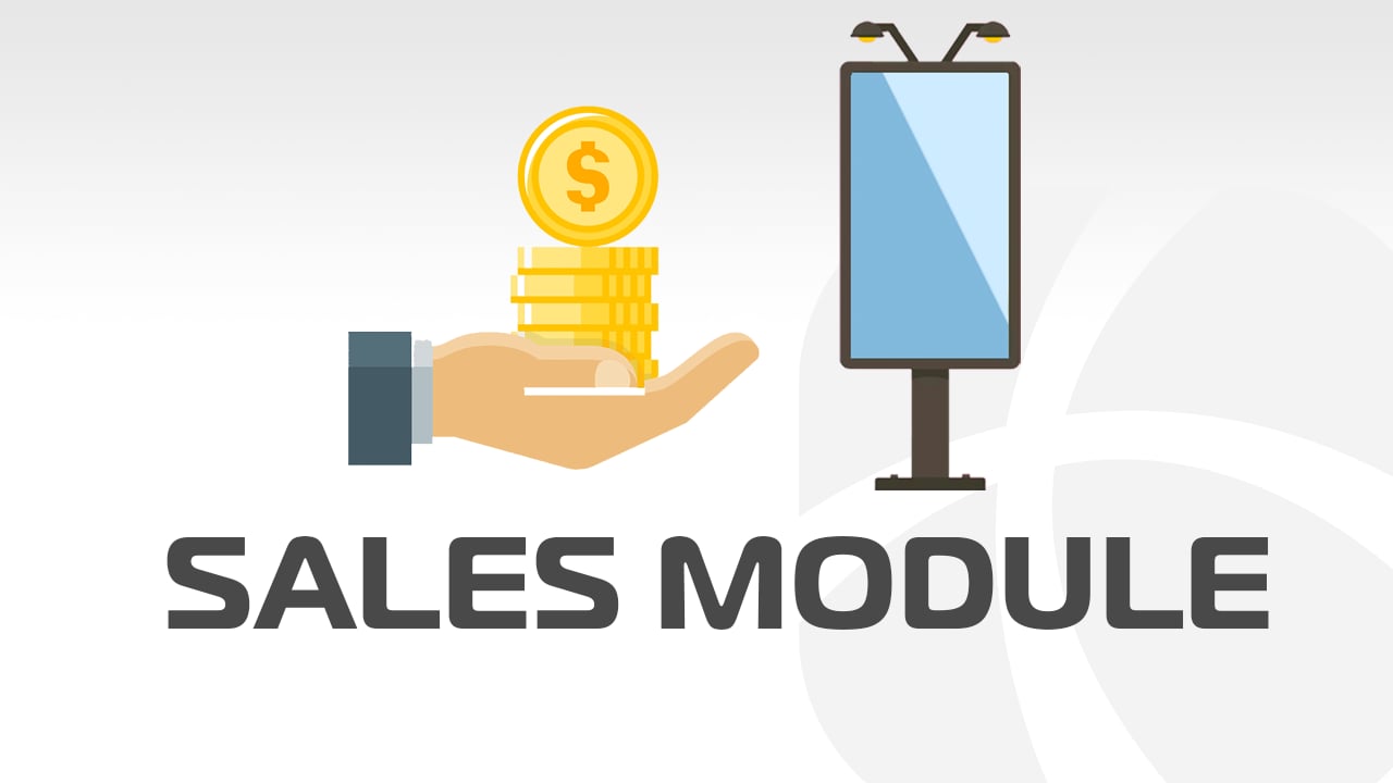 Sales module.1C Advertising Management software