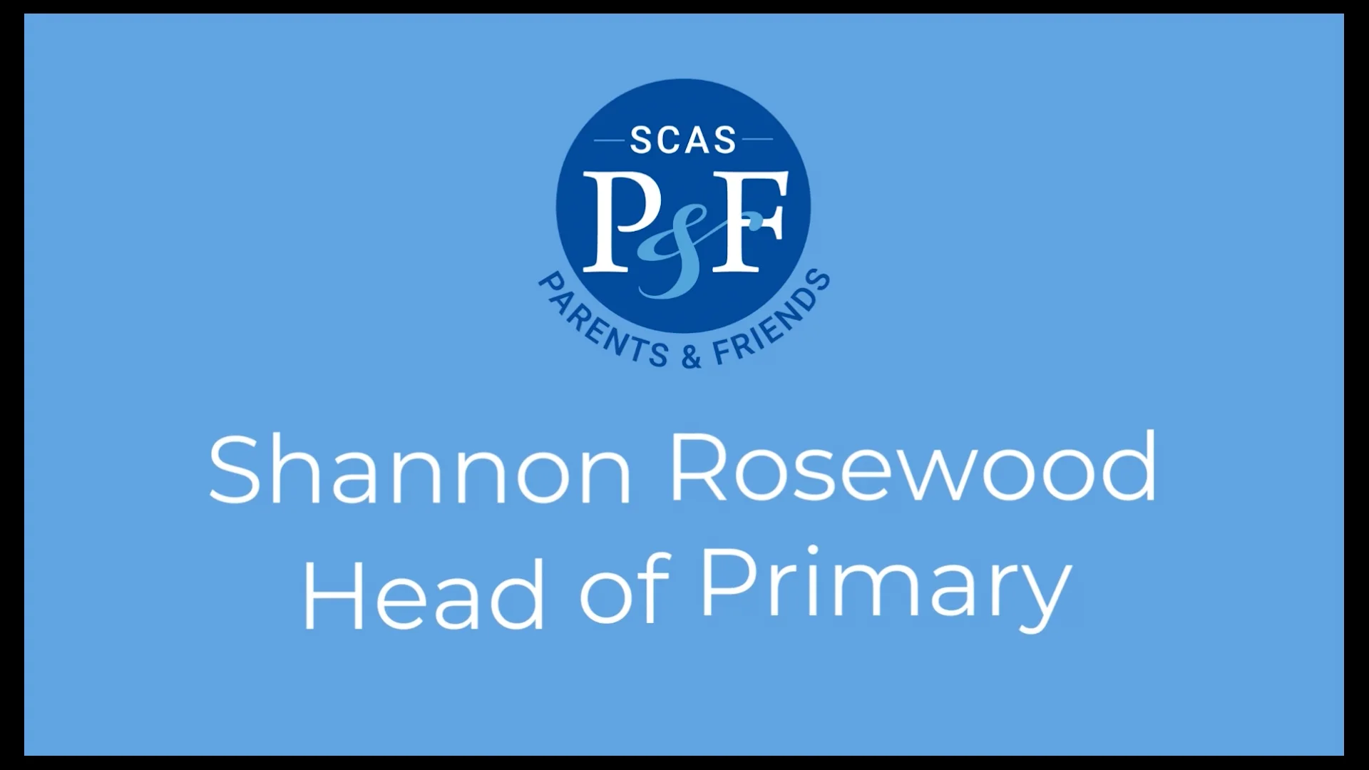 Shannon Rosewood, Head of Primary – 2024 P&F Meeting Term 1