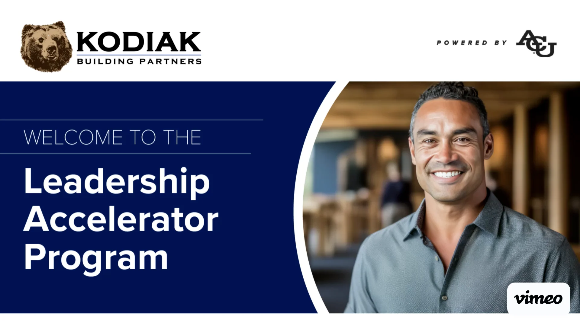 Kodiak Leadership Accelerator Program - Welcome to the eHub on Vimeo
