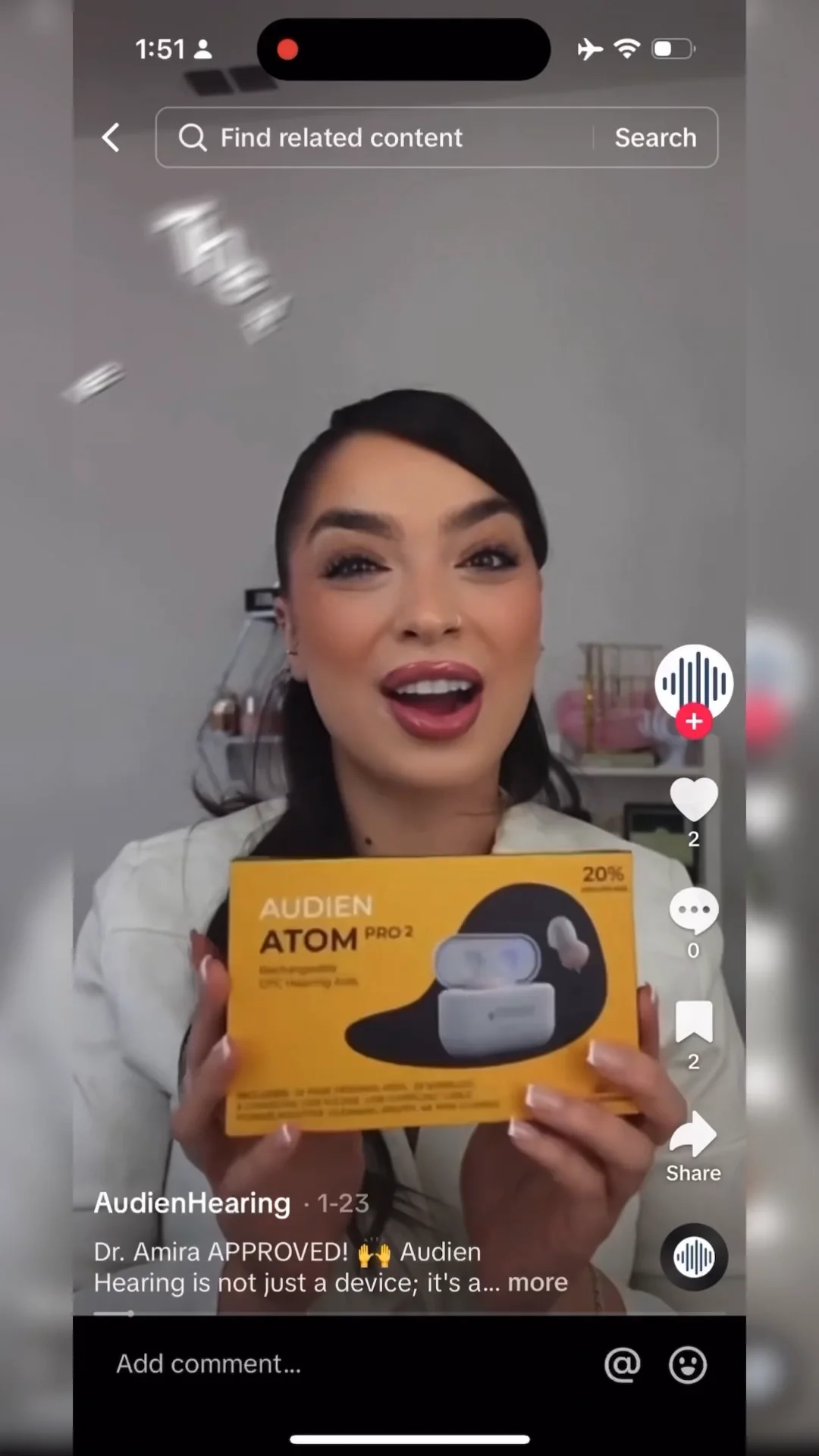 Audien v2 Viral hearing aids on Vimeo