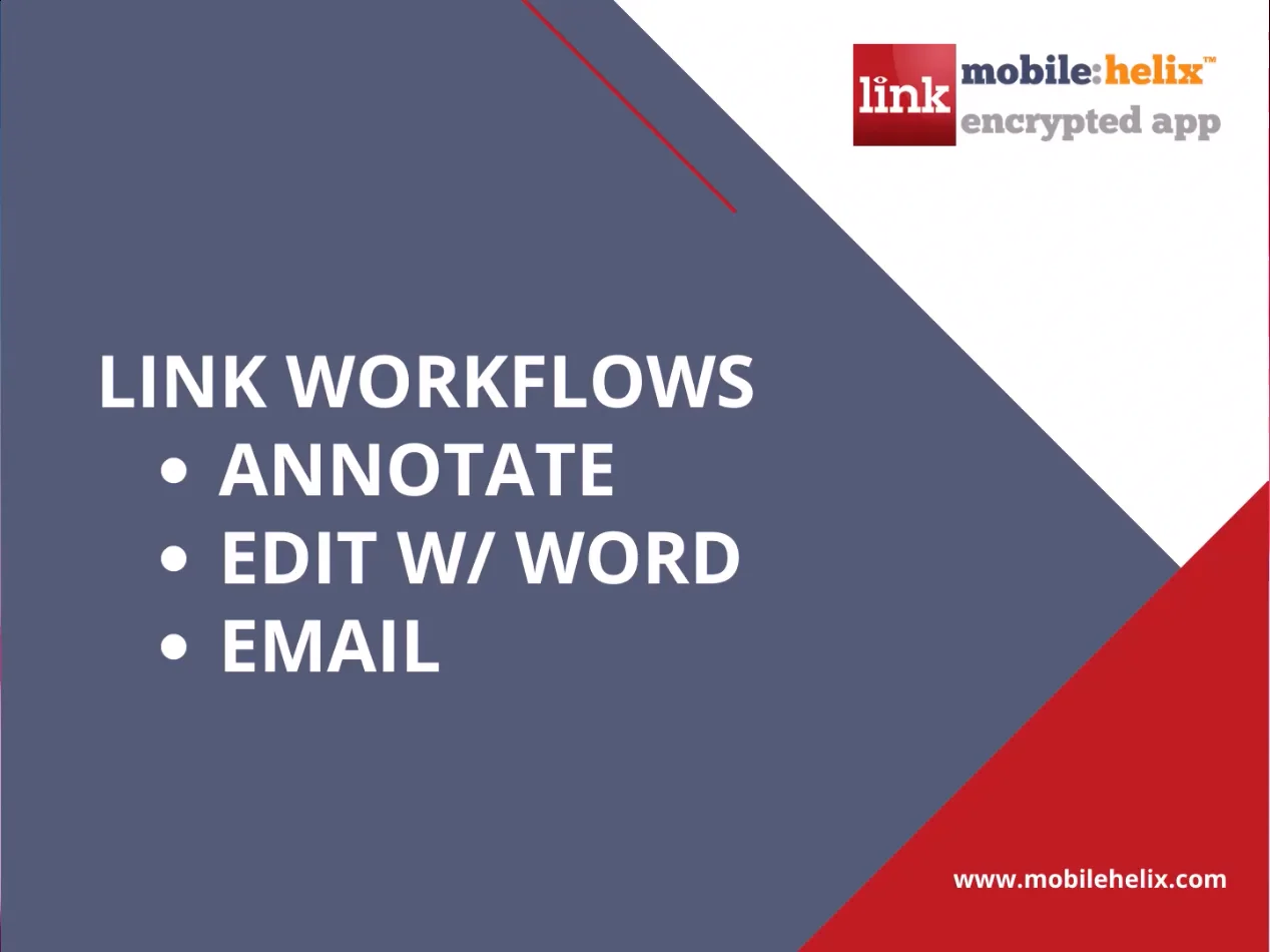 LINK App - iManage® How-to Videos & Tips - LINK App: Annotate, Edit with Word, & Email 9:43 on Vimeo