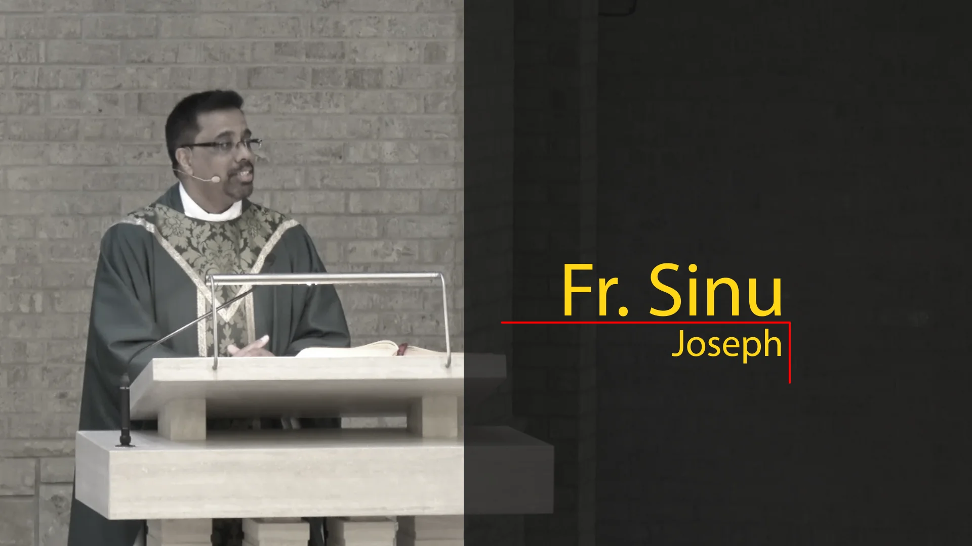 Sunday, March 3 Homily 11am Mass Fr. Sinu Joseph on Vimeo