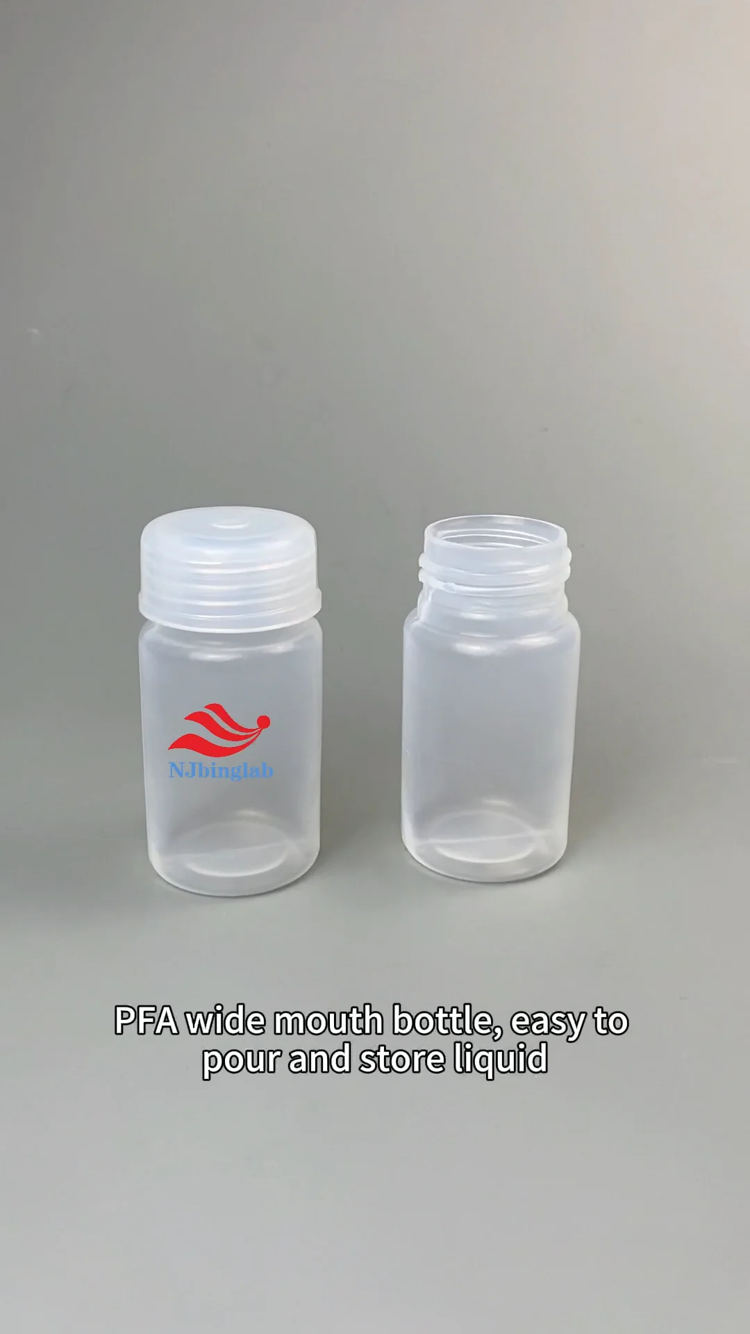 PFA wide mouth bottle 100ml, support customization on Vimeo