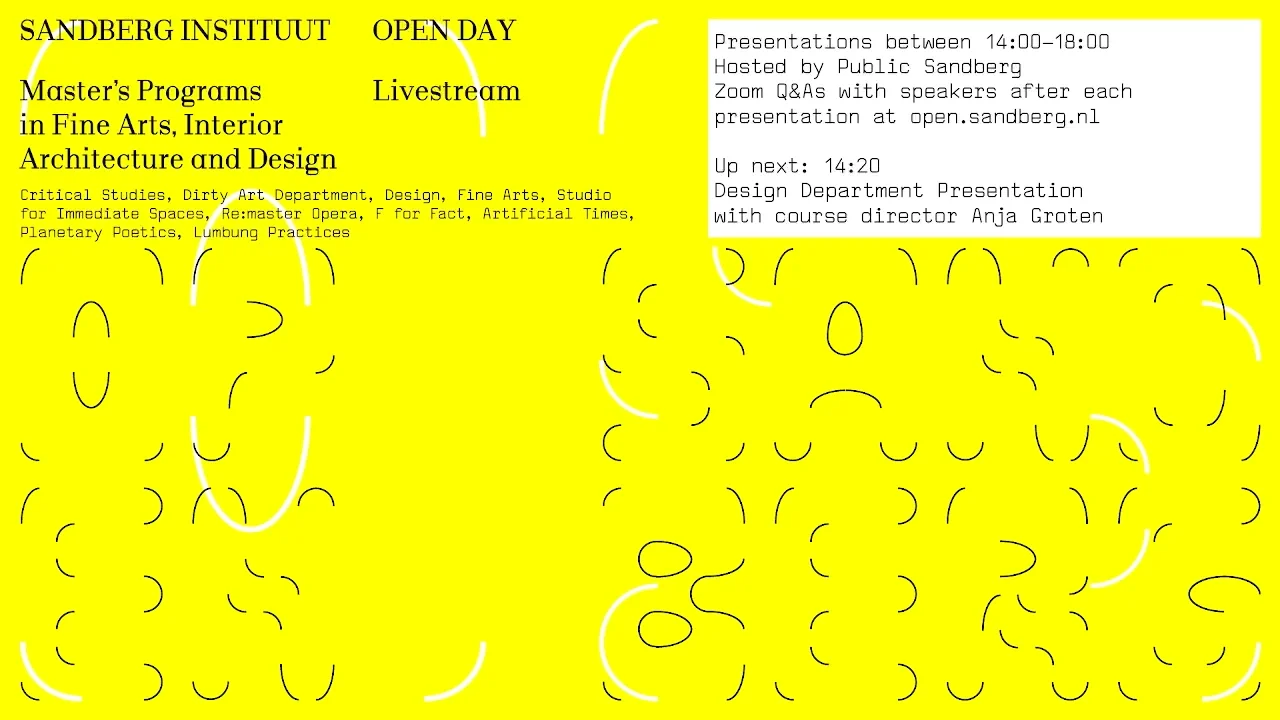 SANDBERG OPEN DAY LIVE STREAM 2024 – Design on Vimeo